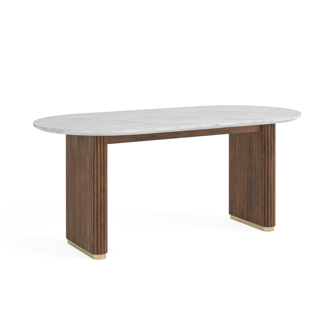 Harvard Oval Dining Table with Marble Top – The Home Company Skipton