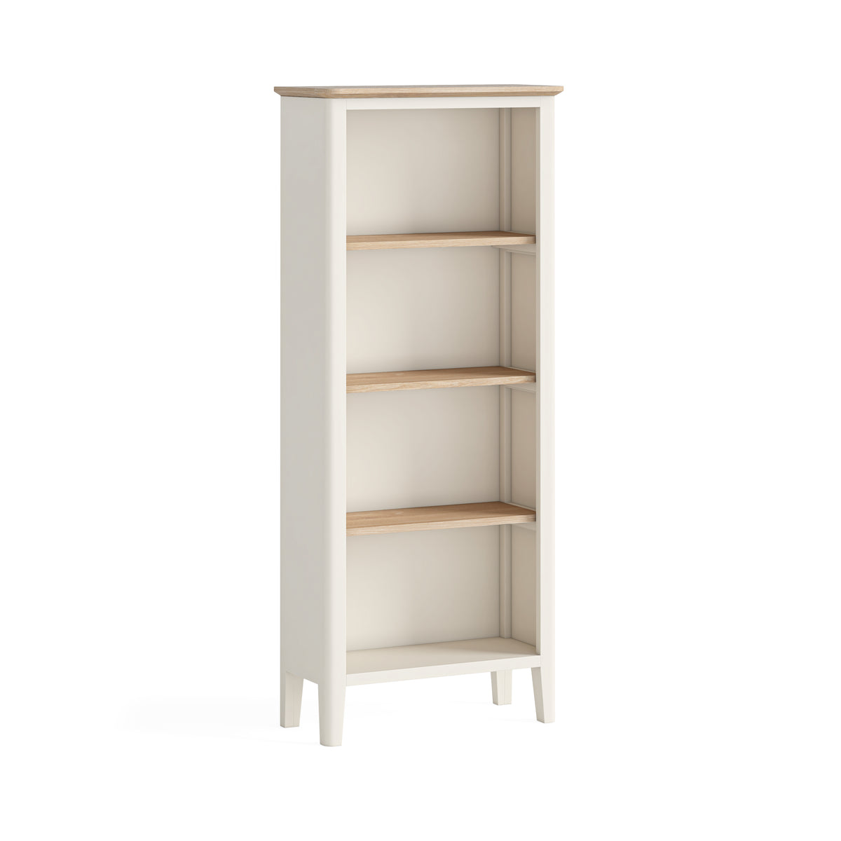 Devon Slim Bookcase - Coconut White – The Home Company Skipton