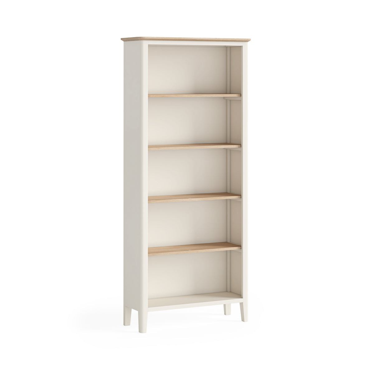 Devon Large Bookcase - Coconut White – The Home Company Skipton