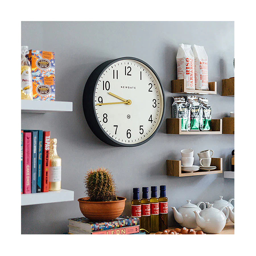 Newgate Mr Edwards Wall Clock In Grey – The Home Company Skipton