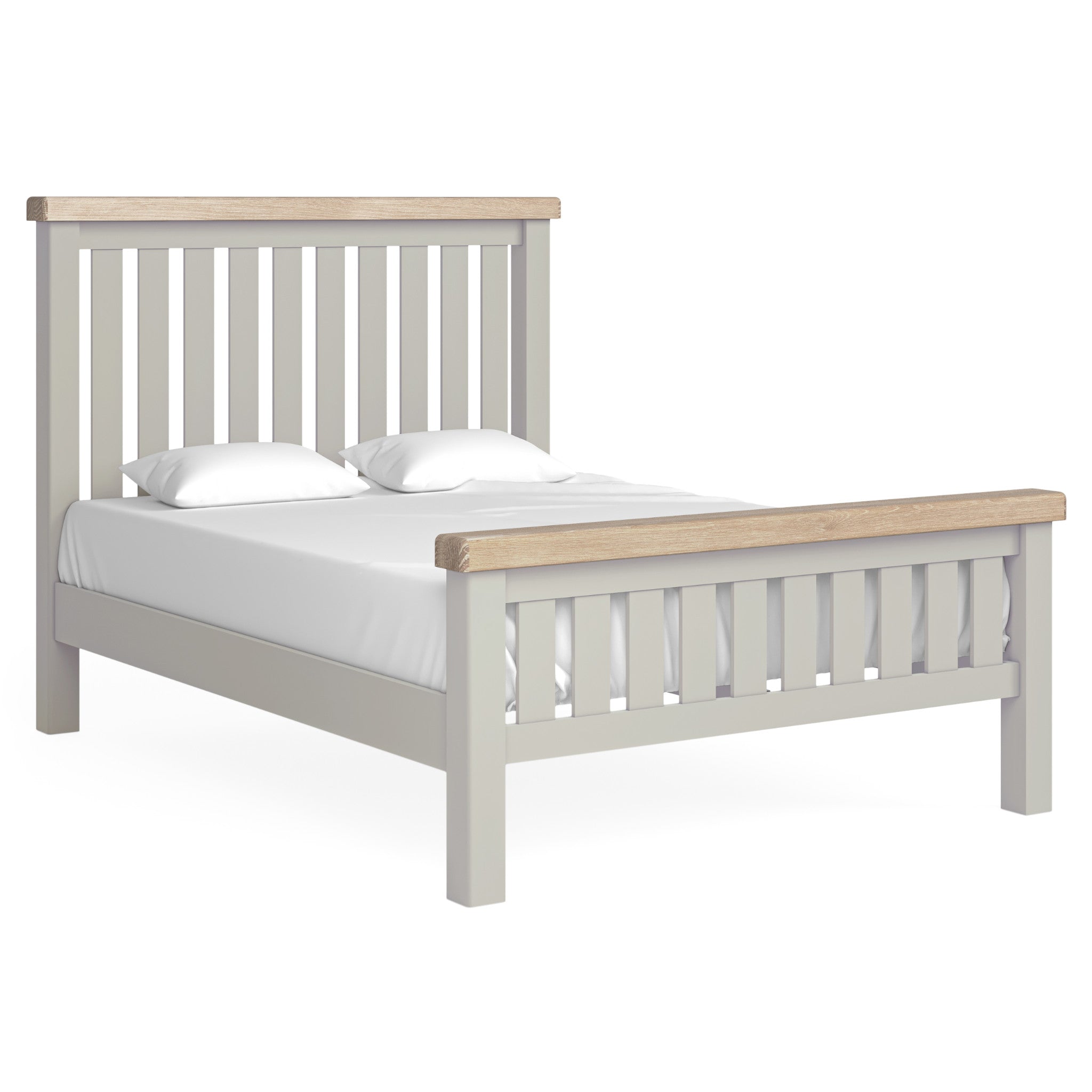 Salcombe 4'6 Slatted Bed - Grey – The Home Company Skipton