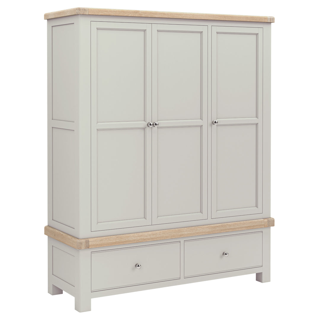 Salcombe Triple Wardrobe - Grey – The Home Company Skipton