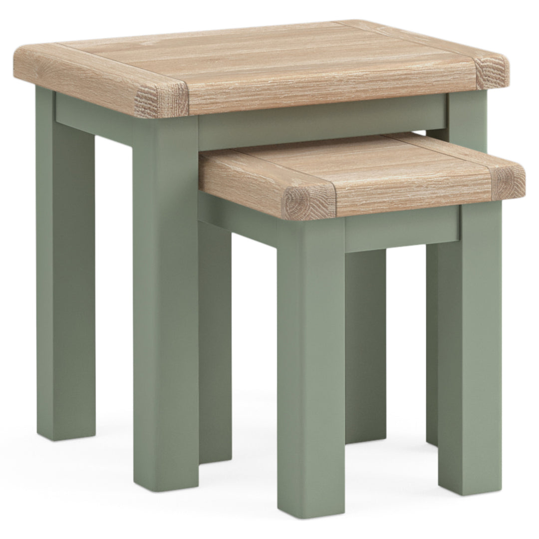 Salcombe Nest Of Tables - Sage – The Home Company Skipton