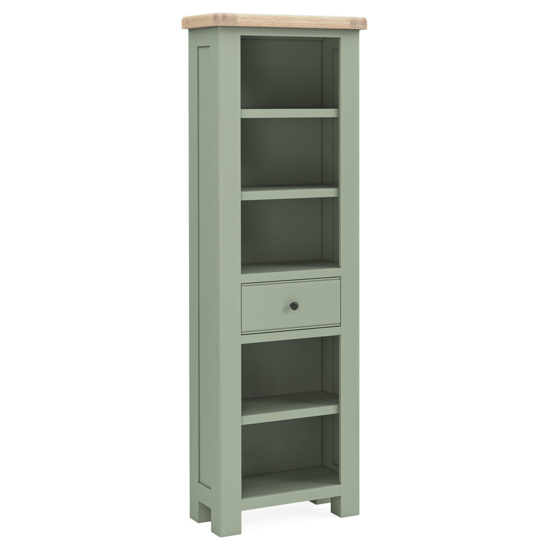 Salcombe Slim Bookcase - Sage – The Home Company Skipton