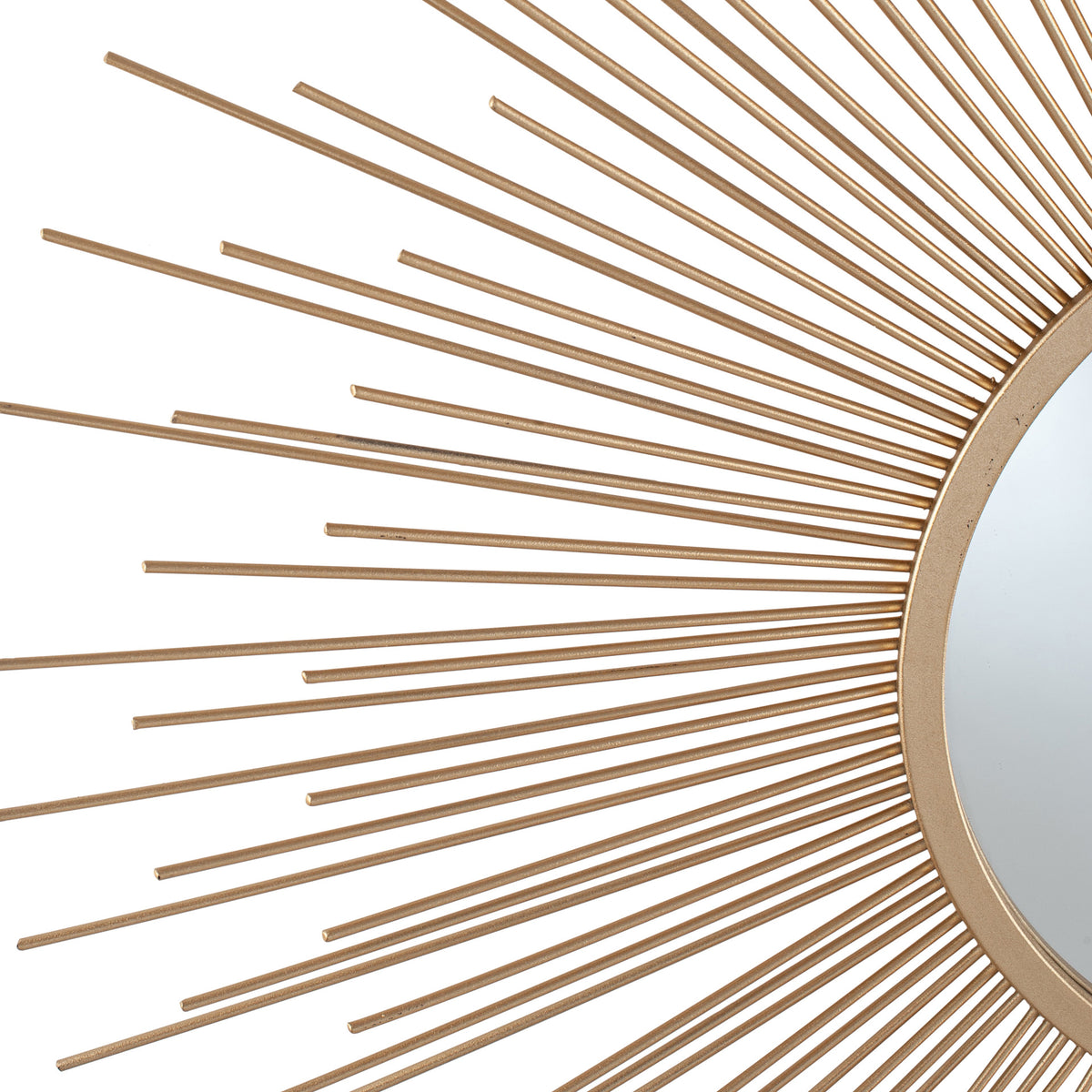 Gold Metal Starburst Round Wall Mirror – The Home Company Skipton
