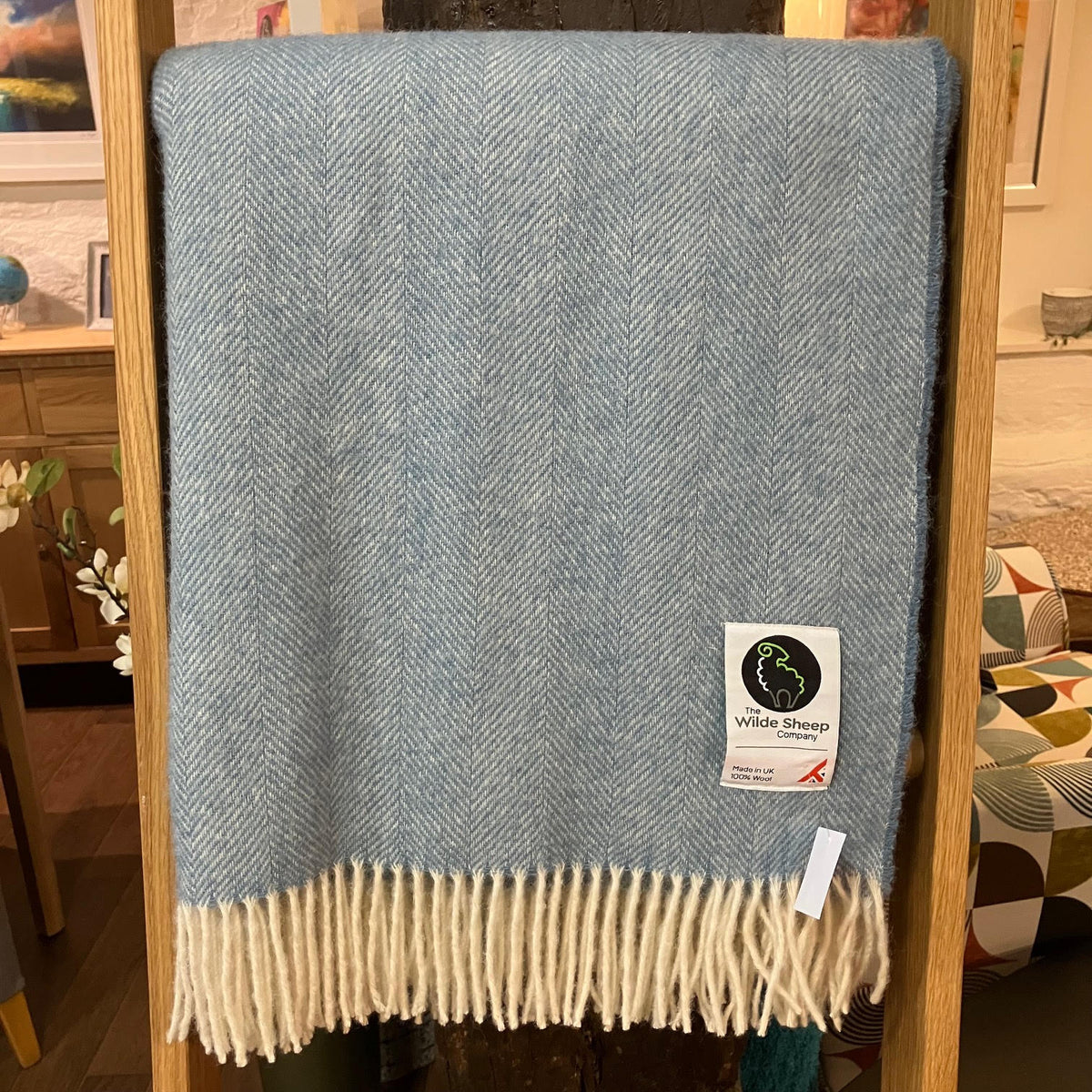 Wilde Sheep 100% Wool Throw - Duck Egg – The Home Company Skipton